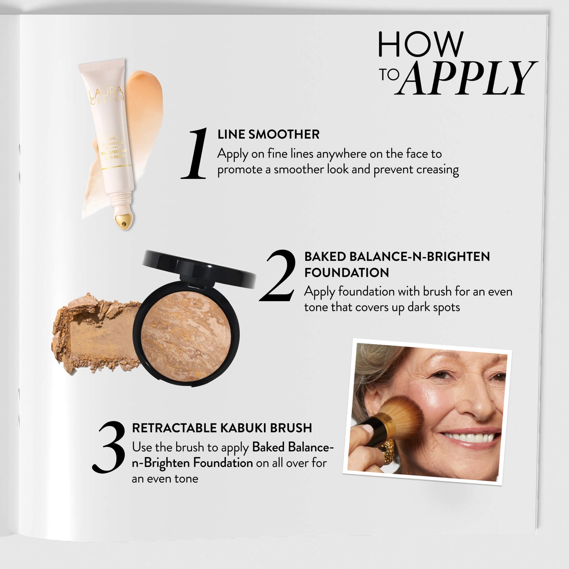 Line Smoother Full Face Kit (3PC) – Laura Geller Beauty